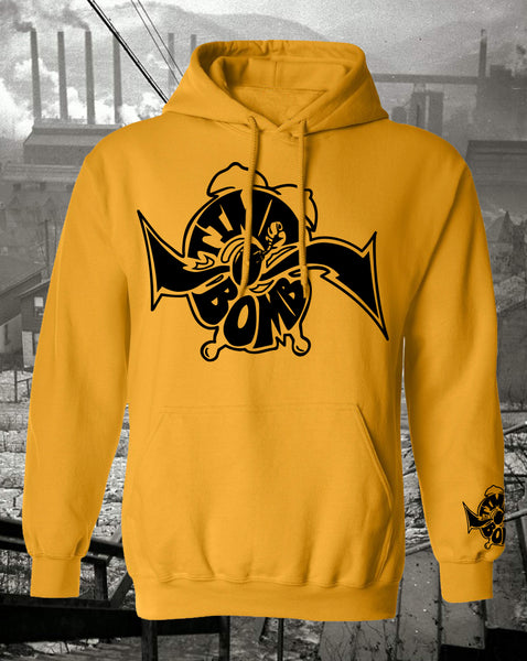 Time Bomb OG Joker Clock Gold / Black Hoodie – timebombshop